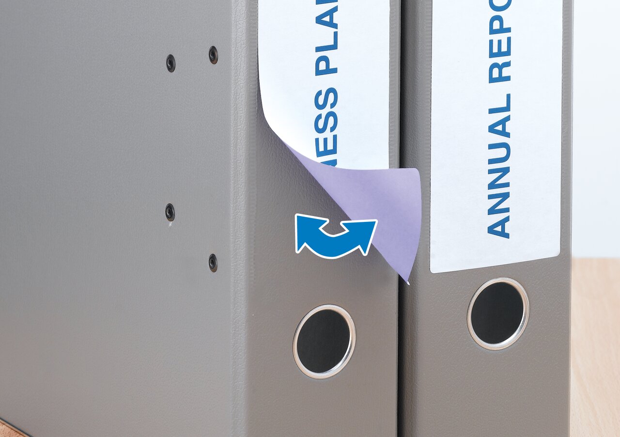 Removable File Labels NZ | White 61 x 297mm | HERMA | 10185